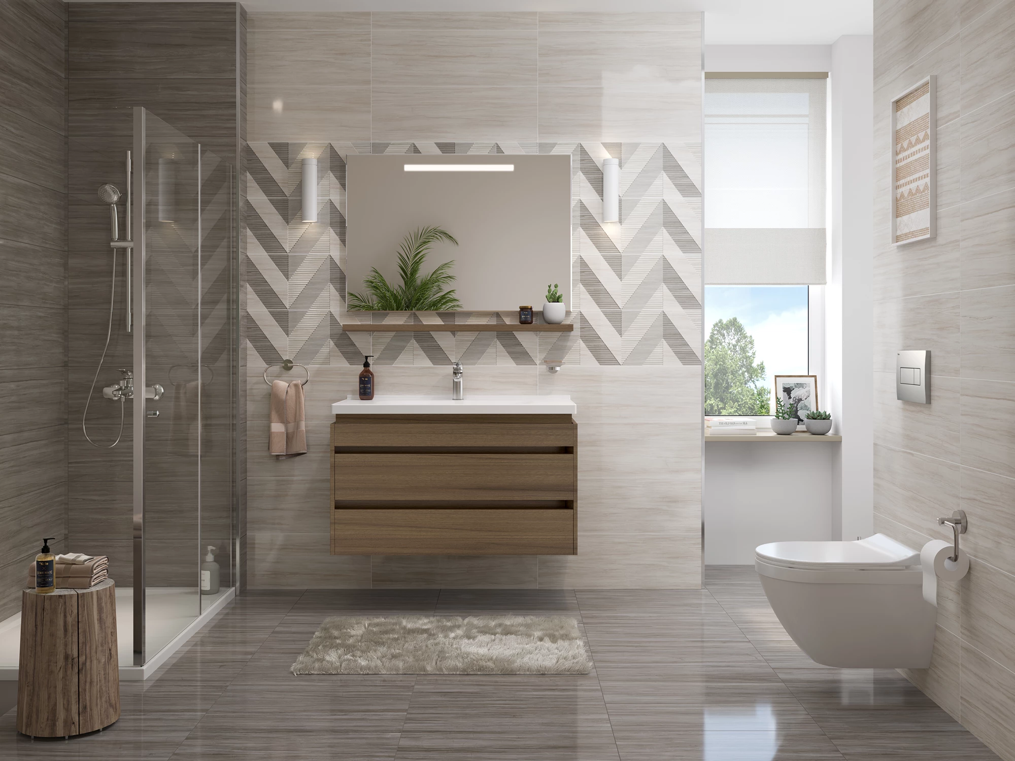 Idea 2.0 Single Drawer Set Glossy Anthracite 80 Cm